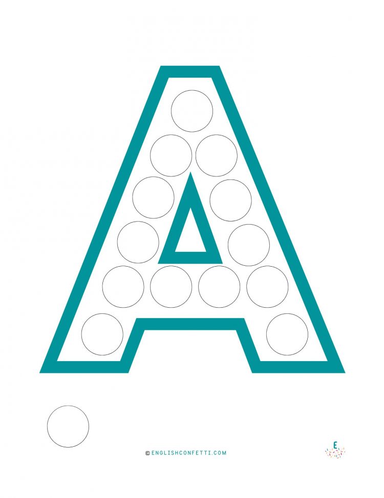 Letter A Worksheets and Printables {Free} – English Confetti