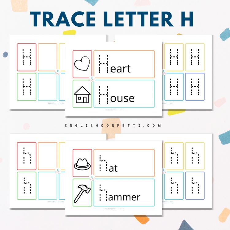 Letter Tracing Worksheets – English Confetti