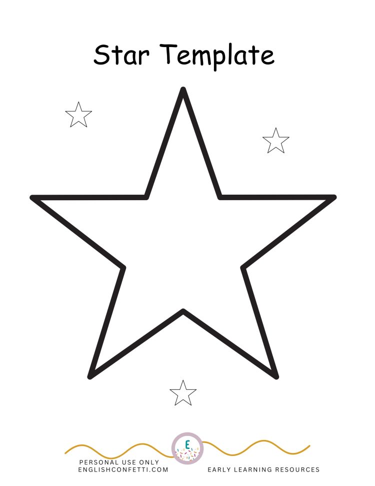 Star Template Printable {Free} – English Confetti