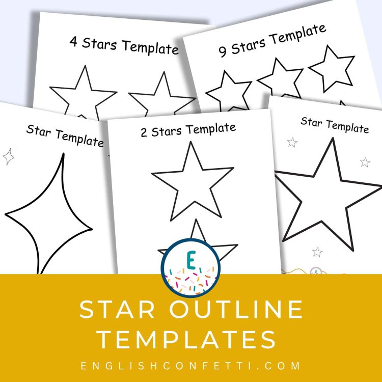 Star Template Printable {Free} – English Confetti